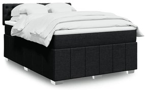 Box spring postel s matrací černá 140 x 190 cm textil 3289372