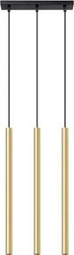 Závěsná lampa SOLLUX PASTELO 3L leštěné zlato G9 3x8W bez žárovky SL.1196