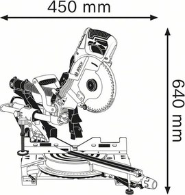 Elektrická pokosová pila Bosch GCM 8 SDE 0601B19200