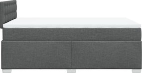 Box spring postel s matrací tmavě šedá 120x190 cm textil 3285842