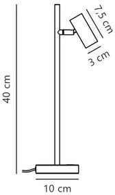 Nordlux - LED Stmívatelná stolní lampa OMARI LED/3,2W/230V bílá