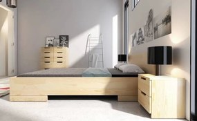 Prodloužená postel Spektrum - borovice   , Borovice přírodní, 140x220 cm
