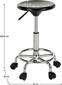 Kondela Židle, černá/chrom, MABEL 4 NEW