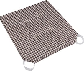Bellatex Sedák hladký Ulla 40x40 cm Kostička Hnědá