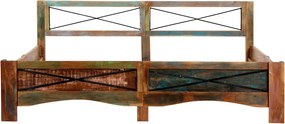 Rám postele masivní recyklované dřevo 180 x 200 cm 247668