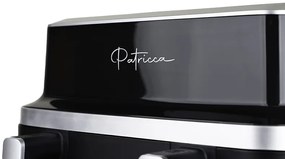 Dvojitá multifunkční horkovzdušná fritéza Patricca Finestra Duo / 2600 W / 220-240 V / LED displej / černá
