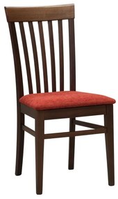 Stima Dřevěná jídelní židle K2 látka | Odstín: bílá,Sedák: carabu terracotta 75