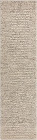 Flair Rugs, Ručně tkaný běhoun Minerals Light Grey, 60x230, béžová, chodba / předsíň