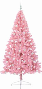 Umělý osvětlený vánoční stromeček Růžová 240 cm PVC 3397105