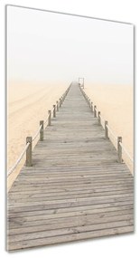 Wallmuralia Vertikální Foto obraz skleněný svislý Stezka na pláži 50x100