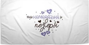 Sablio Ručník Moje kamarádka je nejlepší - 30x50 cm