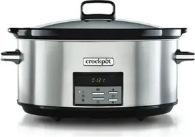 Crockpot CSC063X černá/stříbrná / Pomalý hrnec / 7,5 l / keramická mís