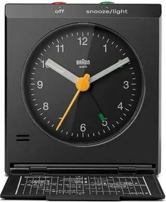 Braun BC05 černá / Cestovní budík / Analogový / 1x AA baterie