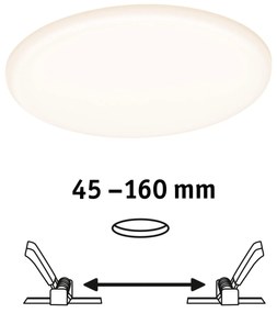 Paulmann 92389 Veluna VariFit, kulaté zápustné svítidlo, 17W LED 3000K, prům. 18,5cm, IP44