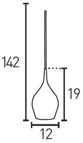 Searchlight 6461-12CU - Lustr na lanku VIBRANT 1xE14/60W/230V metalická růžová