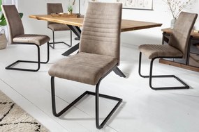 Konzolová židle Apartment hnědo-šedá