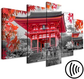 Obraz Kjóto, Japonsko (5dílný) široký