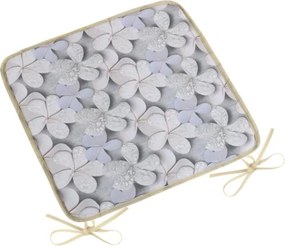 Bellatex Sedák DITA hladký 40x40 cm hladký Květ šedá