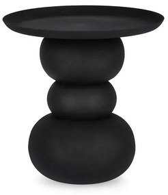 Konferenční stolek alpe ⌀ 41 cm černý MUZZA