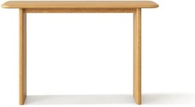 Konzolový stolek z dubového dřeva v přírodní barvě 40x120 cm Charlotte – Micadoni