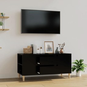 TV skříňka černá 102x44,5x50 cm kompozitní dřevo