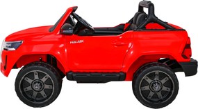 Ramiz Elektrické auto Toyota Hilux pro děti červené + pohon 4x4 + dálkové ovládání