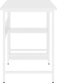 PC stůl bílý 105 x 50 x 72 cm MDF a kov 20551
