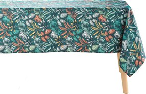 Obdélníkový ubrus STYLIS BLUE, 145 x 240 cm, modrý s potiskem