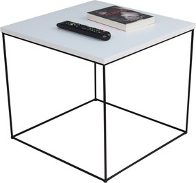 ADRK Furniture Konferenční stolek ELENA 50x50 CT-ELE-B-W