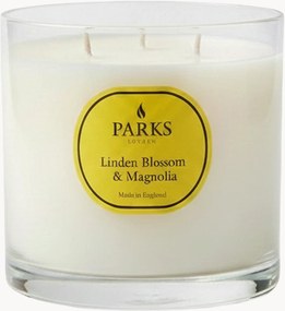 Ručně vyrobená vonná svíčka se třemi knoty Vintage Aromatherapy (lípa, magnólie a jemné pižmo)