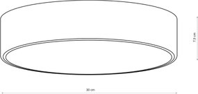 Brilagi - Stropní svítidlo CLARE 2xE27/24W/230V pr. 30 cm hnědá