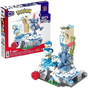 Stavebnice mattel mega set pokémon piplup a sneasel snow day
