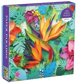 Galison Puzzle Papírový ráj 500 dílků