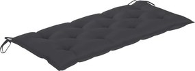 Skládací zahradní lavice s poduškou 118 cm bambus 3063864