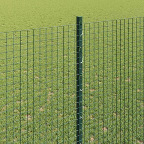 Svařovaná drátěná plotovina s tyčkami 25 x 1,5 m Zelená 3336493