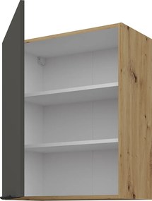 ARIA pa | horní skříňka 60 G-72 1F policová | 60 cm | ANTI FINGERPRINT povrch | artisan/šedá grafit