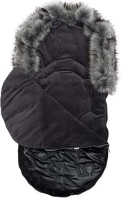 Luxusní fusak s kožíškem New Baby černý