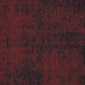 Kobercové čtverce Modulyss First Define 329 - červené - 50x50 cm