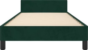 Rám postele bez matrace tmavě zelená 90 x 200 cm samet 3125919
