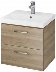 Cersanit - SET skříňka + umyvadlo, ořech, LARA CITY 50, S801-155-DSM