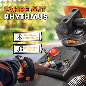AIYAPLAY dětská elektrická motorka oranžová