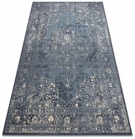 Vlněný kusový koberec Rozet modrý 200x300cm