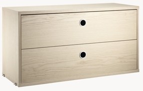 Skříňka do modulárního regálového systému se zásuvkami String System