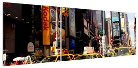 Obraz žlutých taxíků v NY (150x50 cm)