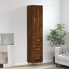 vidaXL Skříň highboard 34,5 x 34 x 180 cm kompozitní dřevo [3200170] Barva: hnědý dub