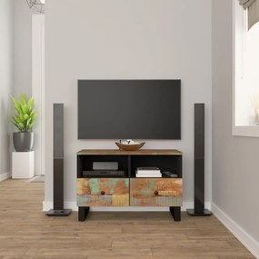 Tv Skříňka 70 X 33 X 46 Cm - masivní recyklované dřevo