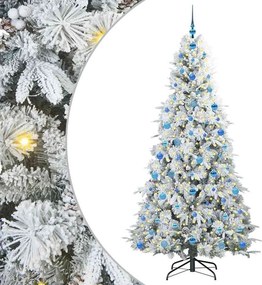 Umělý Skládací Vánoční Strom s stojanem Bílá 210 cm PE a PVC 3397504