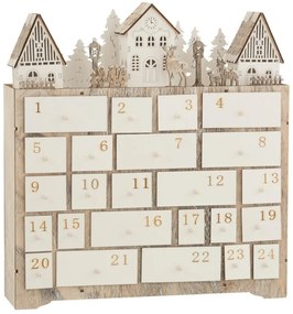 Dřevěný vánoční adventní kalendář J-line Kaila