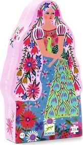 DJECO Puzzle Princezna a páv / 36 dílků / 42x30 cm