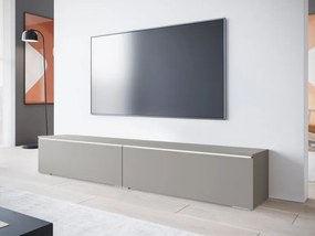 TV stolek Dlone 180, Barva: šedé palladium, Osvětlení: osvětlení LED - bílé